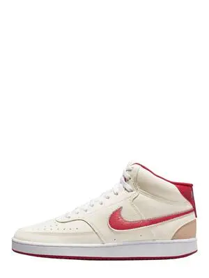 Nike Court Vision Mid-top Sneakers - White/red
