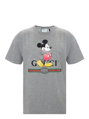 Gucci X Disney Crossover Short Sleeve T-shirt - Grey