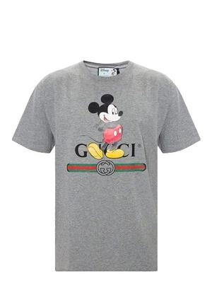 Gucci X Disney Crossover Short Sleeve T-shirt - Grey