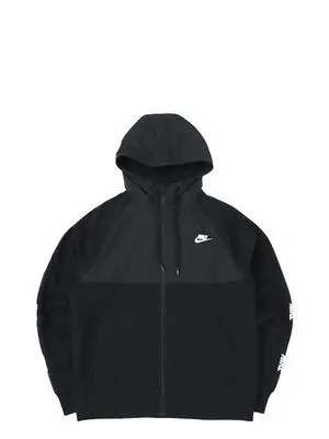 Nike Hybrid Full-zip Hoodie - Black
