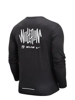 Nike Pacer Wild Run Long Sleeve Running Top - Black