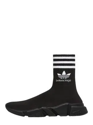Balenciaga X Adidas Speed Sock Sneakers - Black/white/black