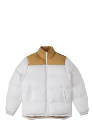 CONVERSE Colorblock Down Jacket - White/tan