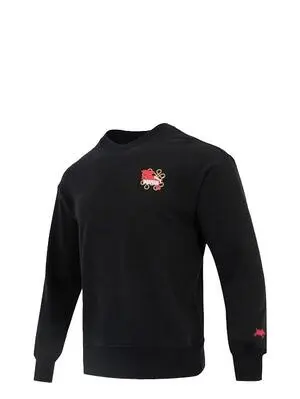 PUMA Essentials Graphic Crew Neck Pullover - Black