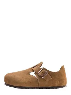BIRKENSTOCK Birkenstock London Shearling Suede Leather Clogs