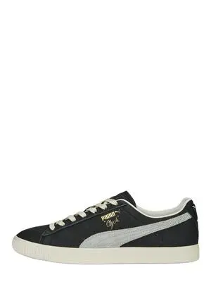 PUMA Clyde Base Og Low Top Sneakers - Black/frosted Ivory/team Gold