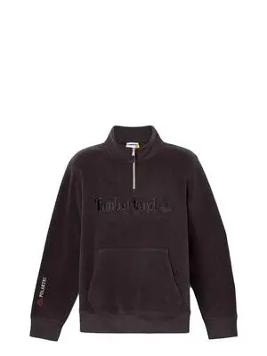 Timberland Linear Logo 1/4 Zip Sweatshirt - Black
