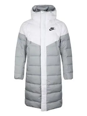 Nike Windrunner Down Fill Long Hoodie Jacket - Grey