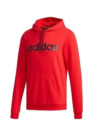 Adidas Neo Logo Pullover Hoodie - Red