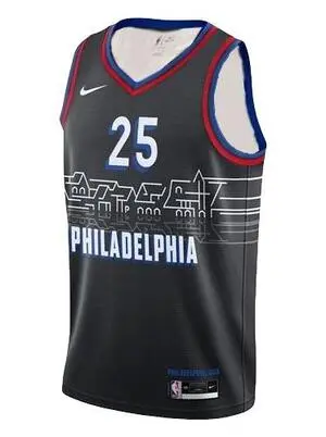 Nike Ben Simmons Philadelphia 76ers Basketball Jersey - Black
