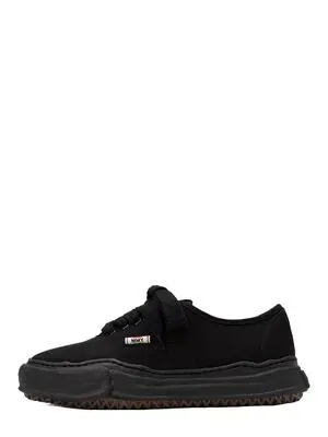 Mihara Yasuhiro Baker Og Sole Canvas Low-top Sneakers - Black