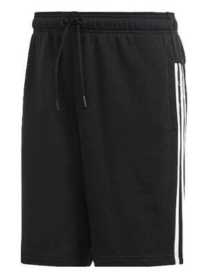 Adidas Sports Knit Shorts With Signature Stripes - Black
