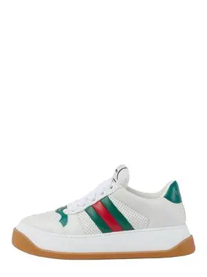 Gucci Screener Sneakers - White/green/red