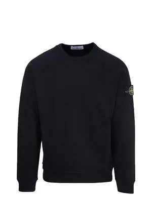 Stone Island Compass Patch Sweatshirt - Black