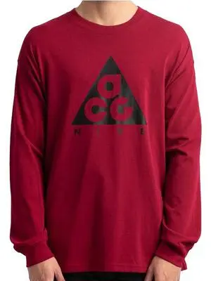 Nike Long Sleeves Rose T-shirt - Red