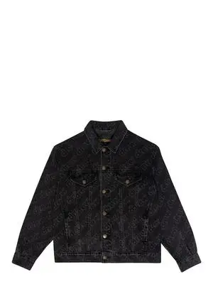 Drew House Oversized Trucker Jacket Secret Repeat - Black