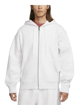 Nike Solo Swoosh Full-zip Hoodie - White