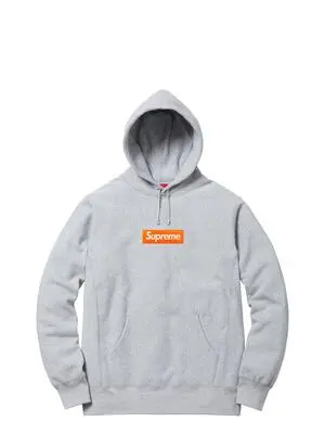 Supreme Box Logo Hooded Sweatshirt - Grey