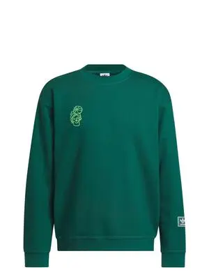 Adidas Hoop York City Crewneck Sweatshirt - Green