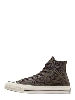 CONVERSE X Willy Wonka Chuck 70 High "chocolate Swirl - Brown/tan/egret