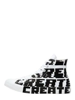 CONVERSE Chuck Taylor All Star High Top "create Future" Sneakers - White/black