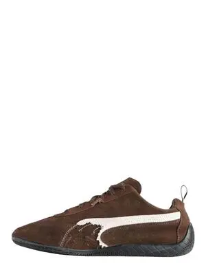 Balenciaga X Puma Speedcat Suede Sneakers - Brown/white
