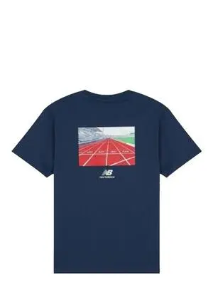 NEW BALANCE New Balance X Anb Sport T-shirt Asia Sizing 'blue' Blue/red