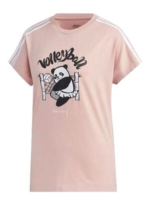 Adidas Neo Panda Volleyball Graphic T-shirt - Red