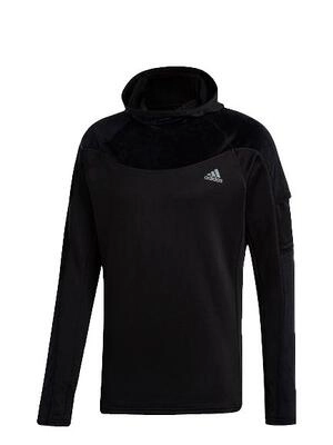 Adidas Warm Hooded Sports Top - Black