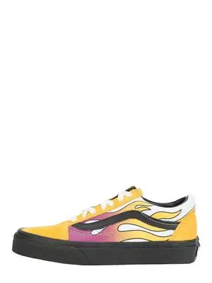 VANS Old Skool Flame Sneakers - Yellow/black/purple