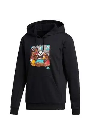 Adidas Comics Panda Printed Hoodie - Black