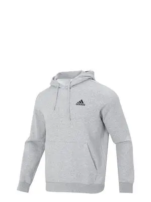 Adidas Fleece Logo Hoodie - Grey
