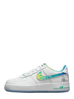 Nike Force 1 Low 'unlock Your Space' Sneakers - White/green-blue