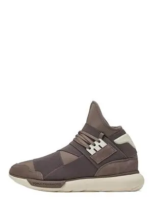 Adidas Y-3 Qasa High Sneakers - Brown/white