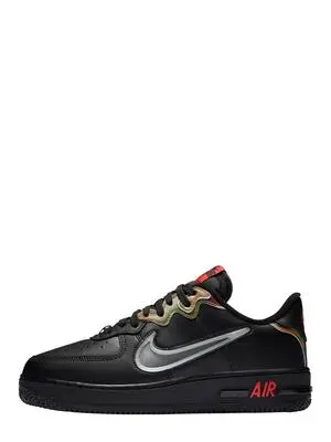 Nike Nike Air Force 1 React 'Black Iridescent' Low Top Sneakers Black/silver