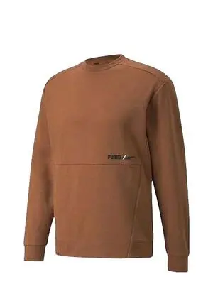 PUMA Winterized Crew Logo - Tan