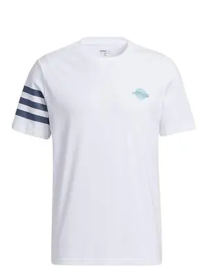 Adidas Neo Casual Sports Round Neck Short Sleeve - White