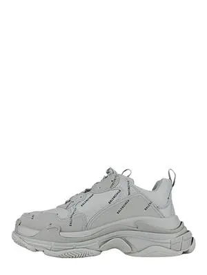 Balenciaga Triple S Allover Logo Sneakers - Grey