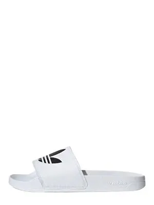 Adidas Adilette Lite Slides With Trefoil Logo - Cloud White/core Black