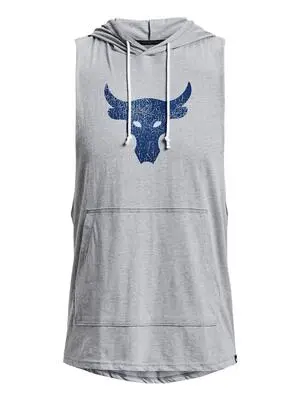 Under Armour Project Rock Bsr Bull Sleeveless Hoodie - Grey/blue