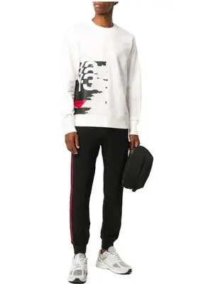 Adidas Y-3 Logo Printed Pullover - White