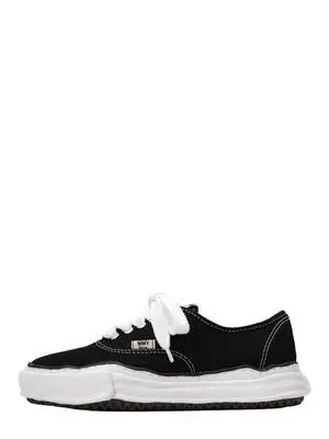 Mihara Yasuhiro Baker Og Sole Canvas Low-top Sneaker - Black