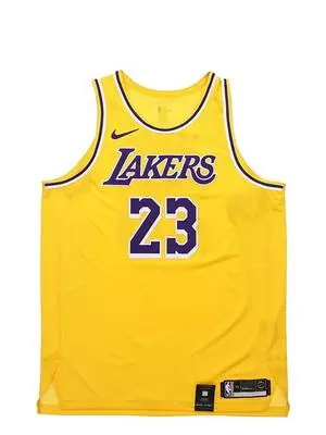 Nike Nba Player Edition Los Angeles Lakers Lebron James Basketball Jersey - Yellow