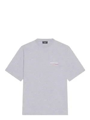 Balenciaga Political Campaign T-shirt Large Fit - Grey