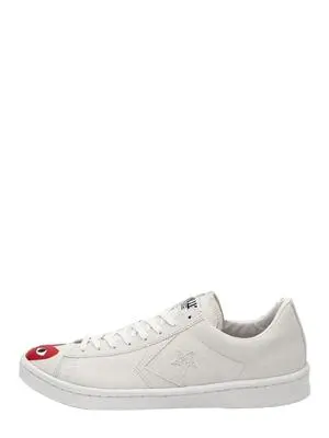 CONVERSE X Comme Des Garcons Play Pro Leather Sneakers - White/red
