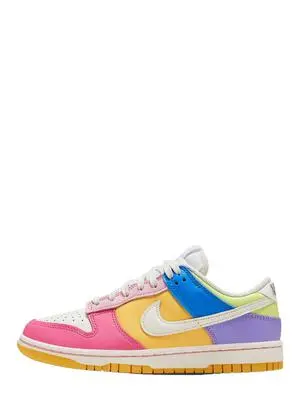 Nike Dunk Low Sneakers - White/pink/yellow