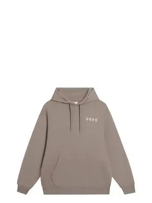 LI-NING Embroidered Logo Hoodie - Brown