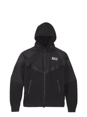 Nike X Sacai Crossover Zip-up Hooded Jacket - Black