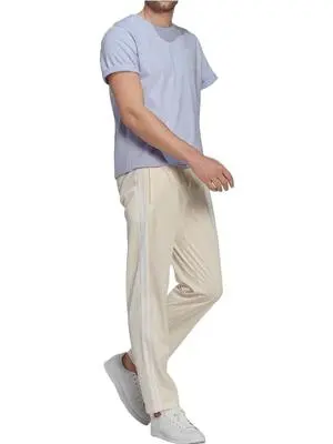 Adidas Originals Solid Color Stripe Straight Casual Pants - Multi-color