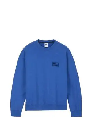Nike X Stussy Ss23 Acid Wash Sweatshirt - Blue